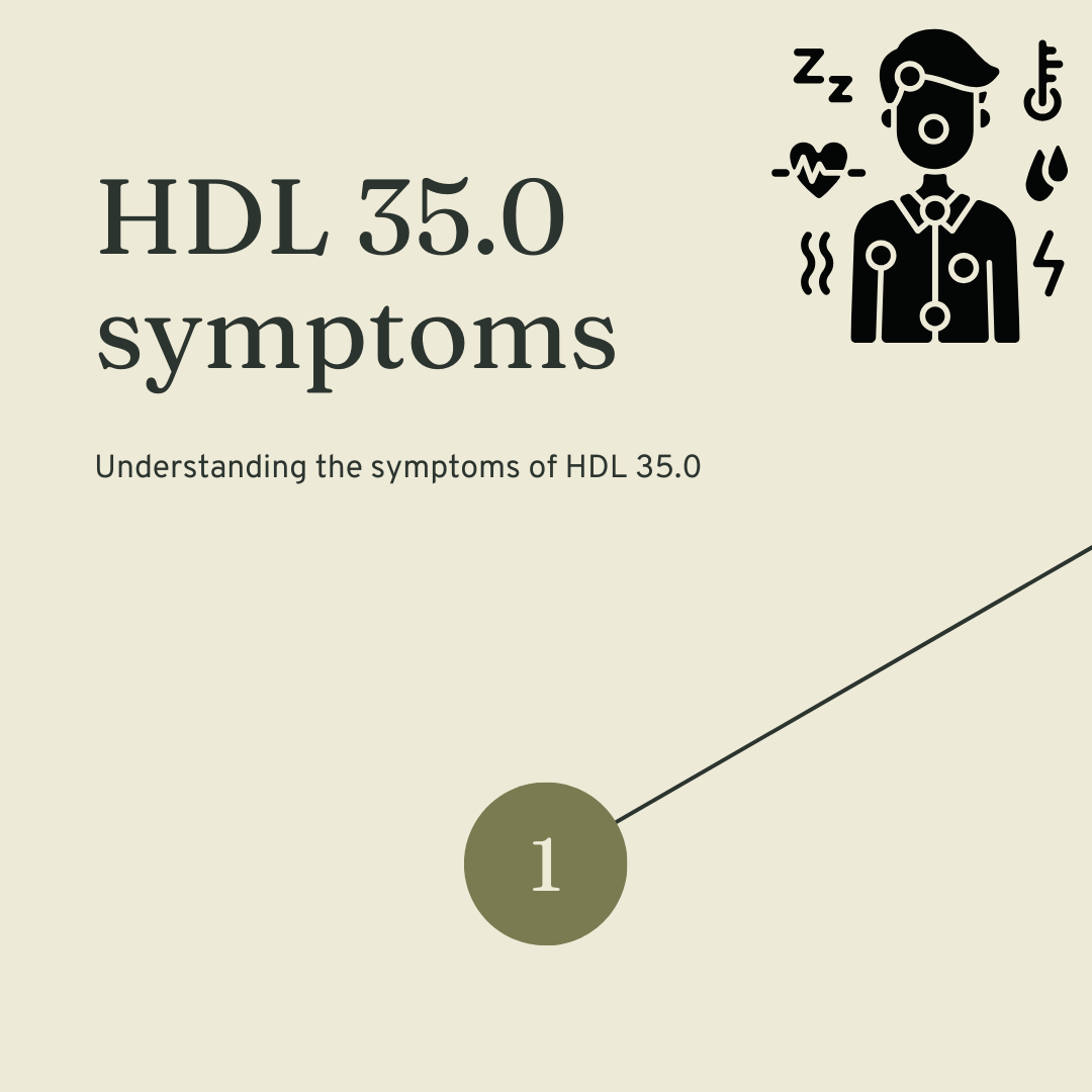 HDL:35 means : diet, symptoms, treatment and lab investigations